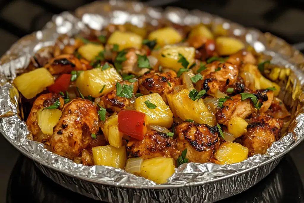 Chicken and Pineapple Foil Packets – Easy & Flavorful Recipe