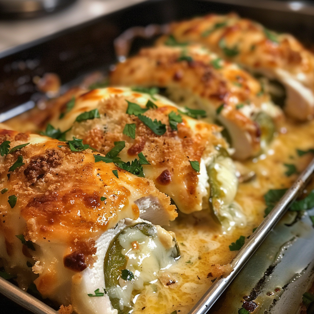 Cheesy Jalapeño Stuffed Chicken – Easy Flavor-Packed Recipe
